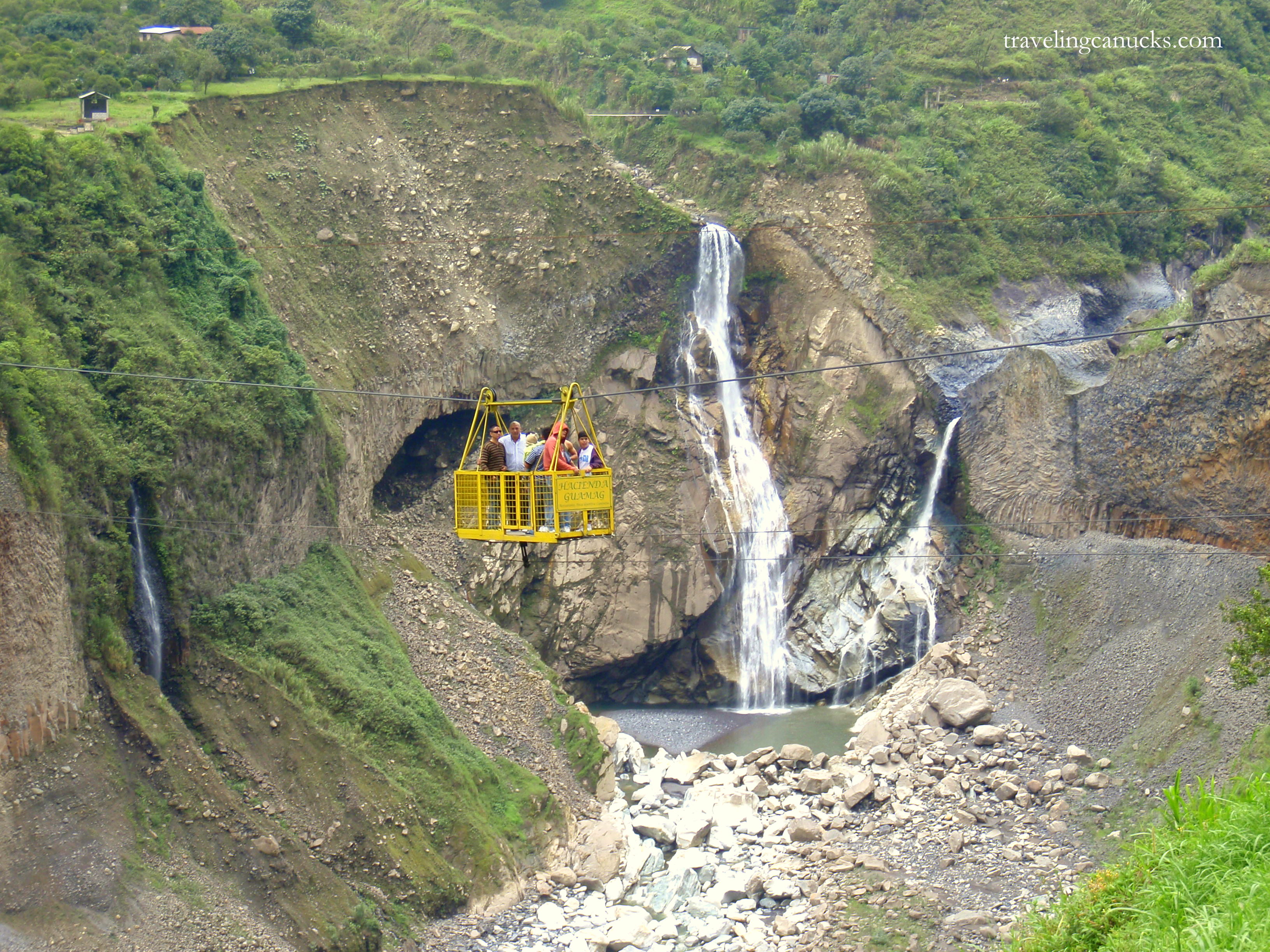 Photo of the Week: Sketchy Cable Car in Banos, Ecuador