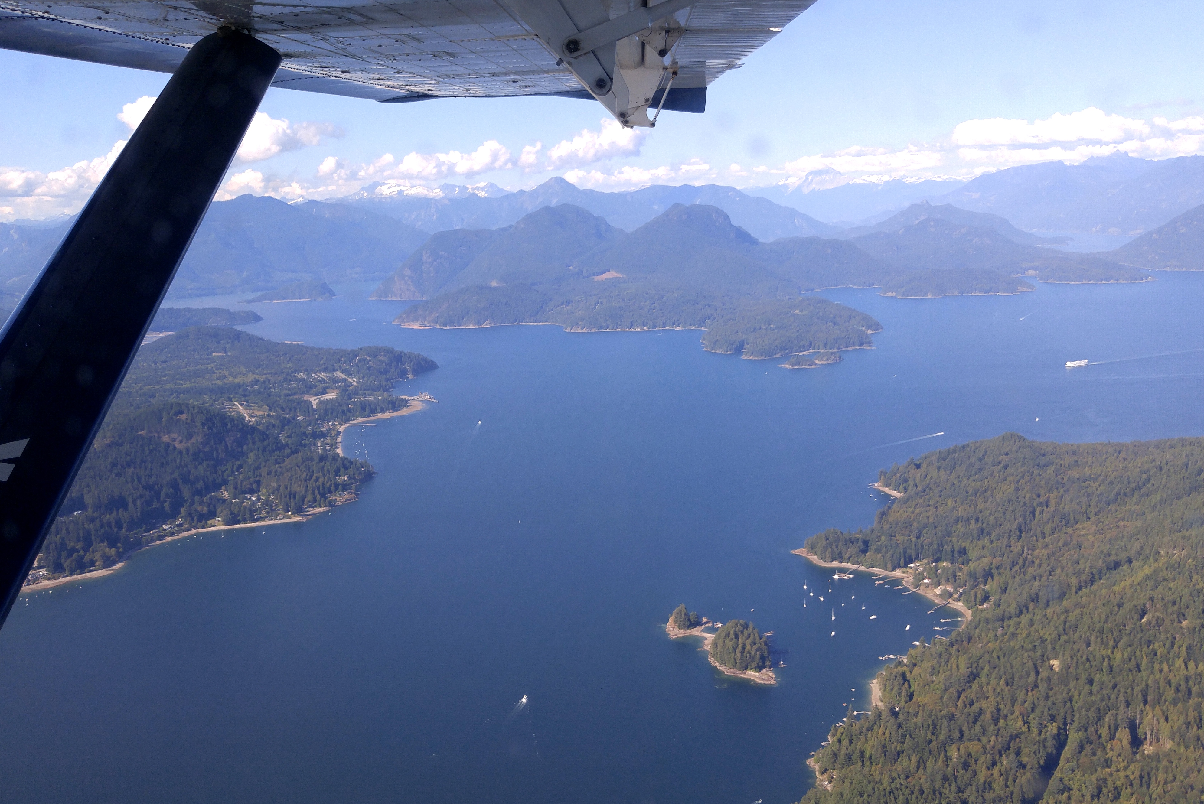 Scenic Seaplane Flight in British Columbia's South Coast